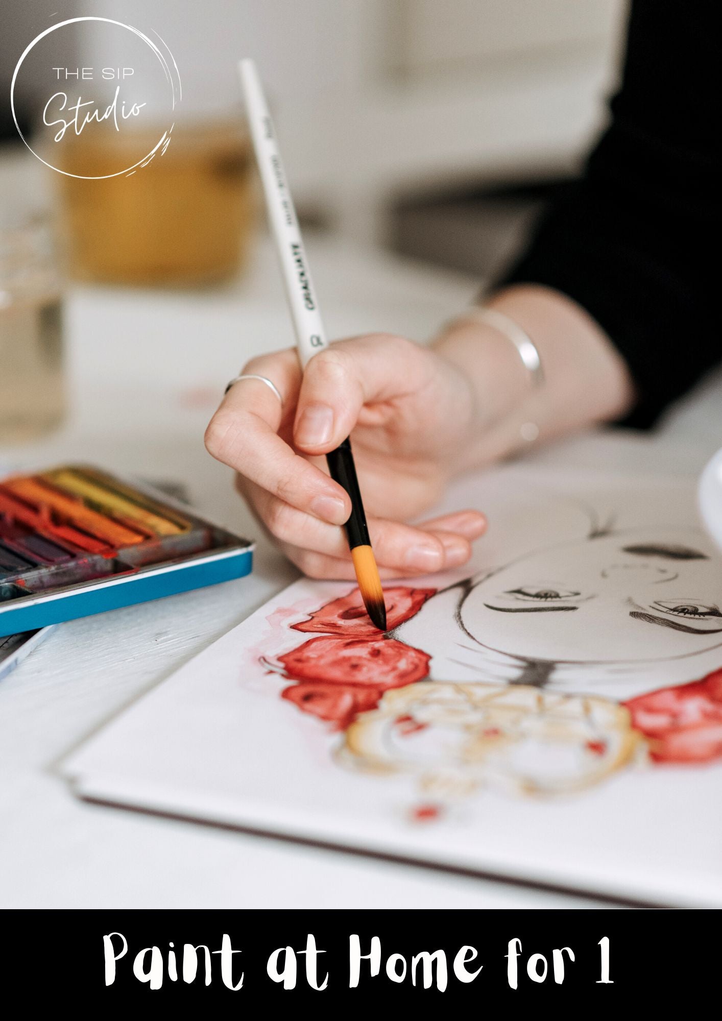 Paint at home art kit for 1 – The Sip Studio